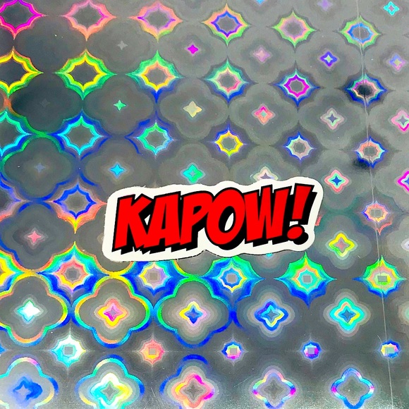 Wall Decor | Kapow Action Bubble Comic Book Vibes Contrast Sticker ...